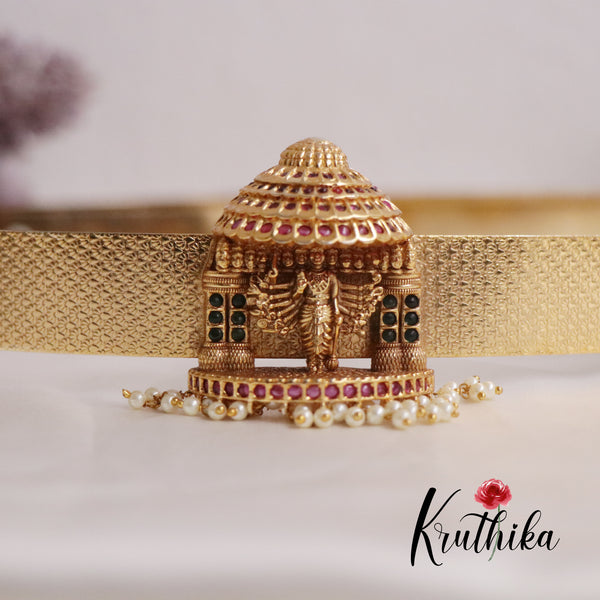 Simple Light Weight Temple Hip Belt with Pearl Drops V283 – Kruthika ...